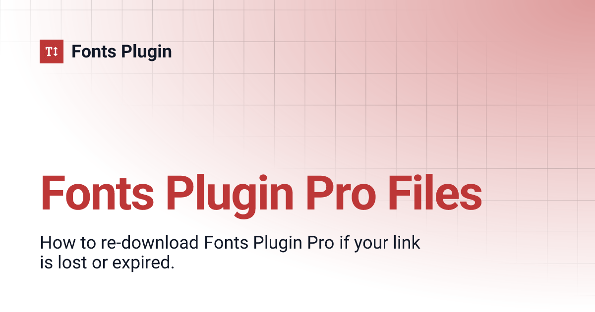 Fonts Plugin Pro Files | Fonts Plugin