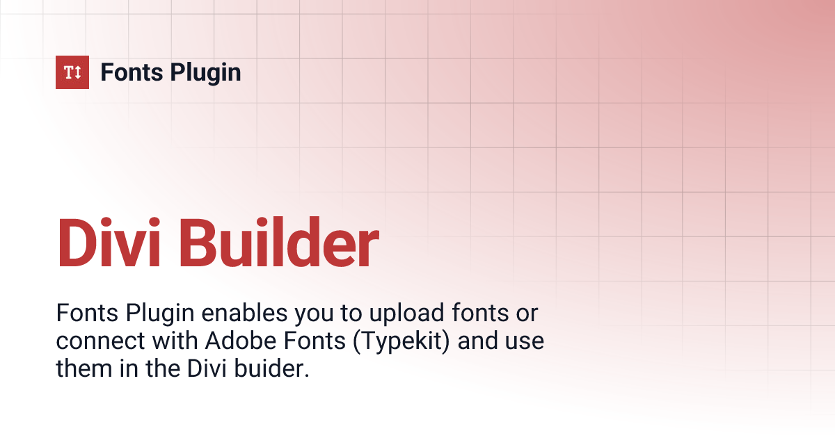 Divi Builder | Fonts Plugin